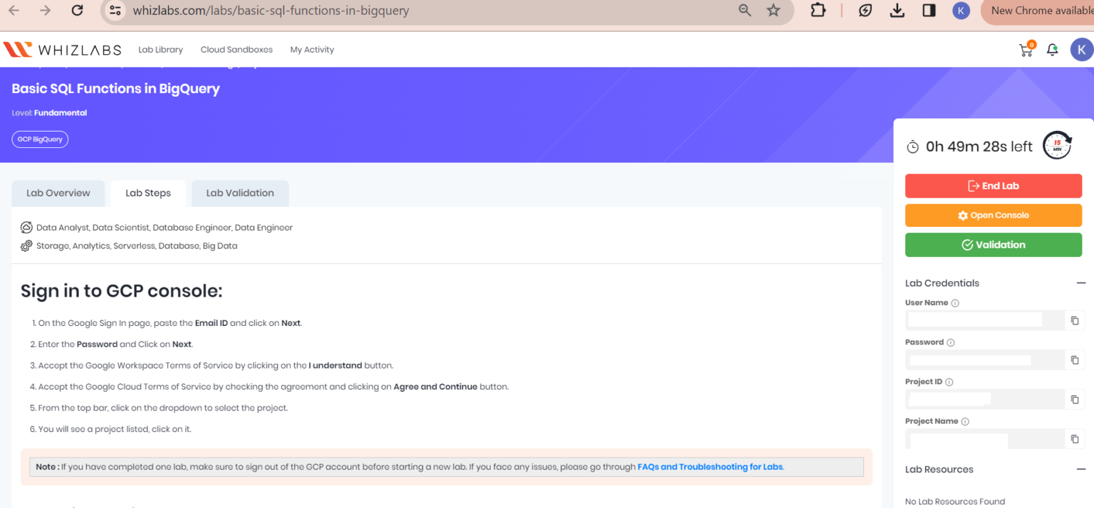 Basic SQL Functions in BigQuery | Guided Labs