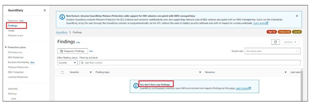 Enable Intelligent Threat Detection with AWS GuardDuty